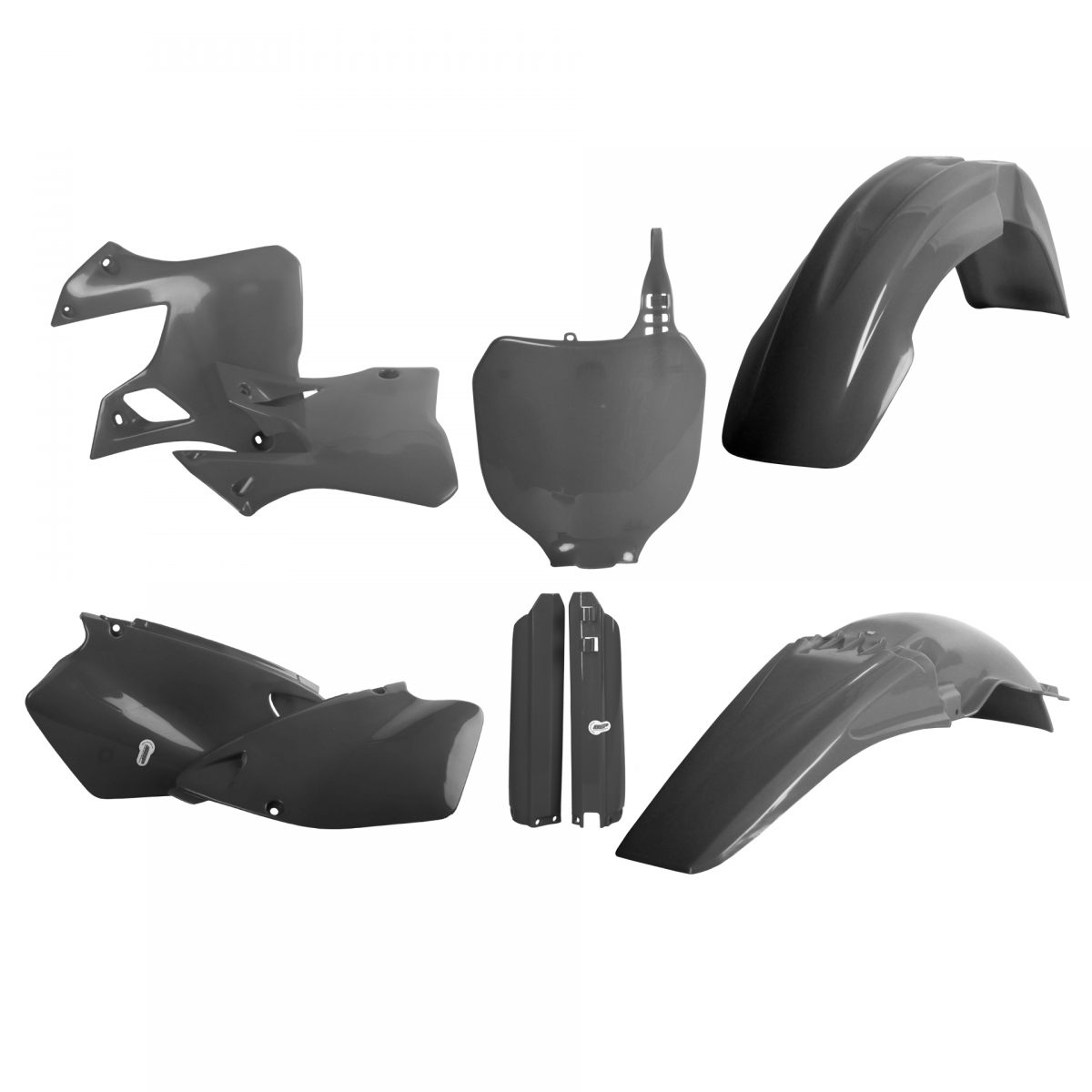 Yamaha YZ125/250 - MX Plastic Kit Nardo Grey - 2000-01 Models - 91306 ...