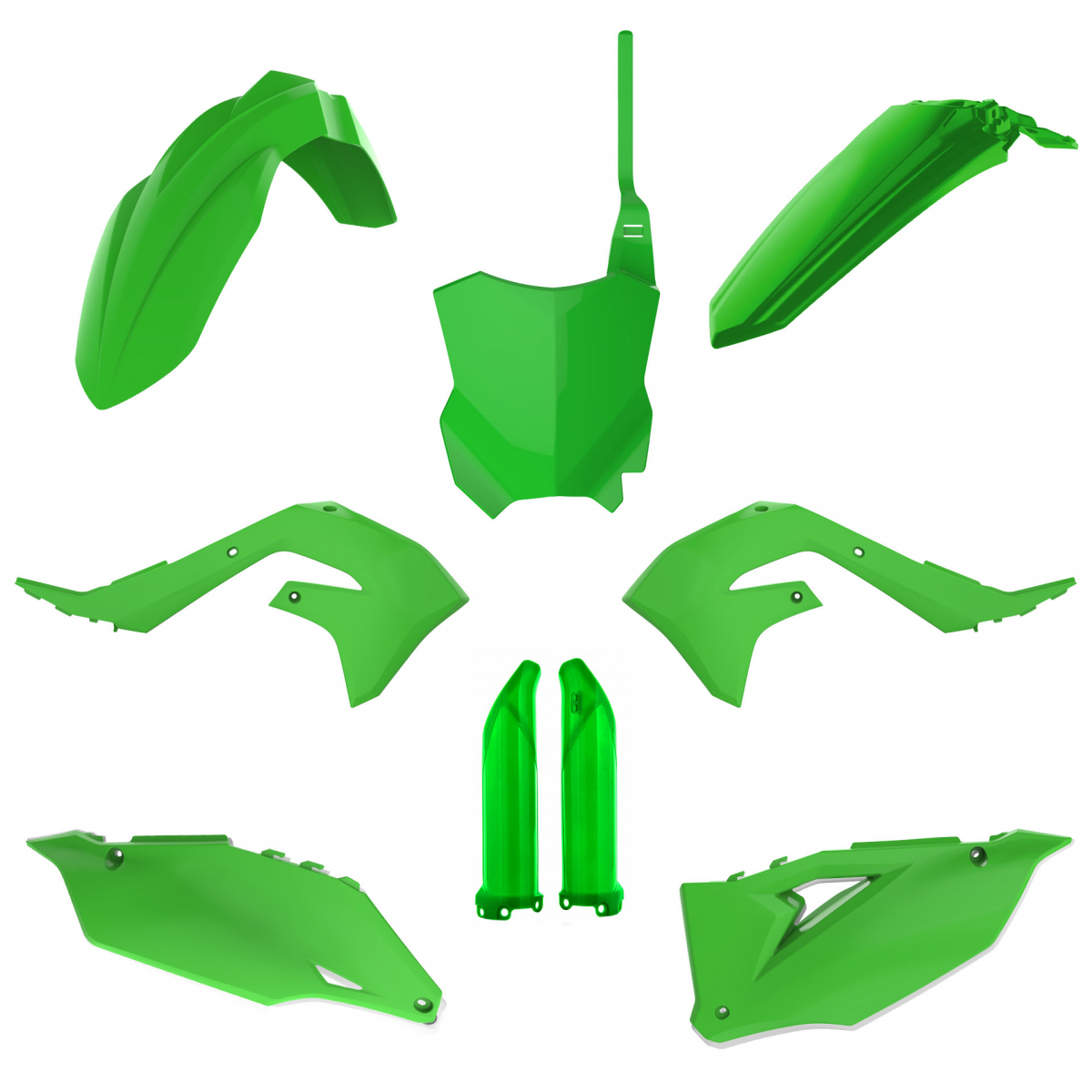 Full Plastic Kit Kawasaki KX-F 450 (2019-23) - 91497_MOD1 | Polisport